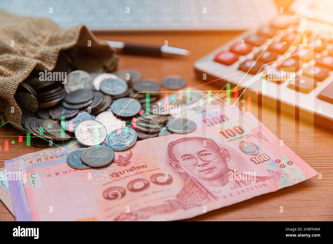 money and financial statistics graph Stock Photo - Alamy