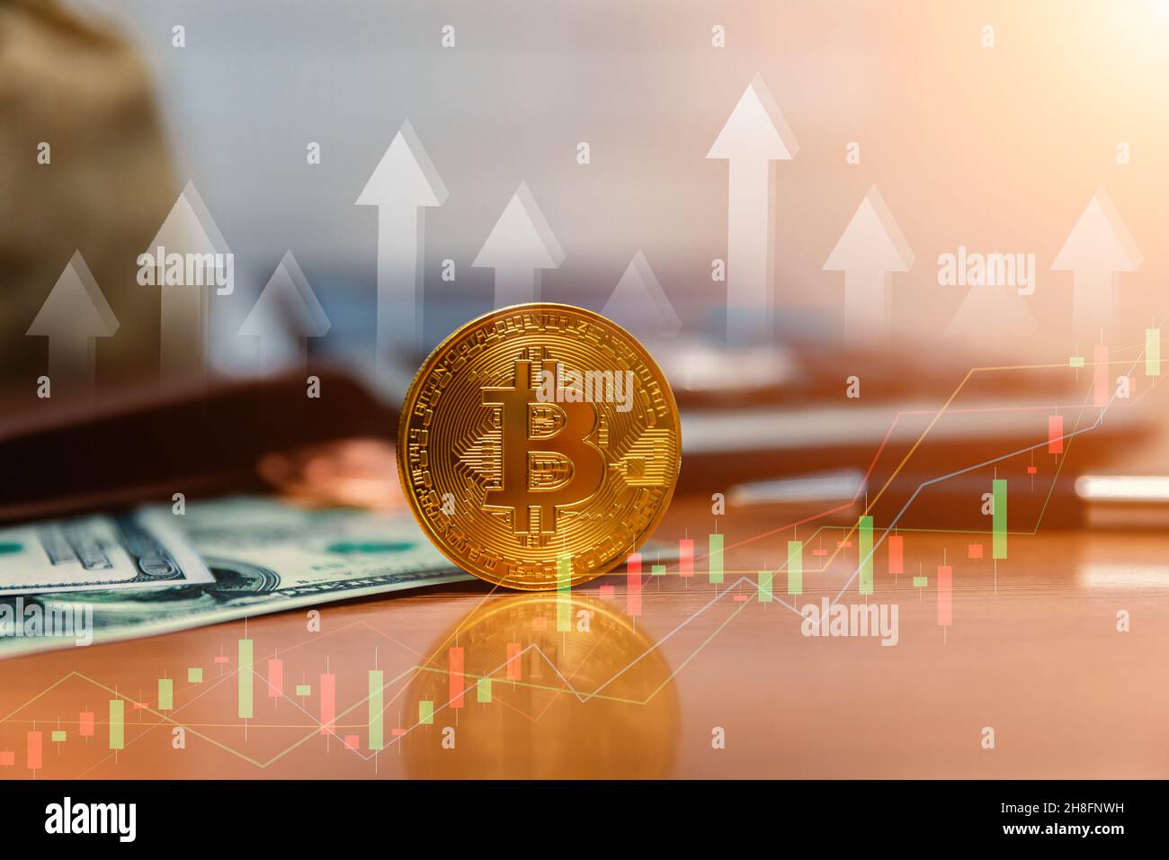 money and financial statistics graph Stock Photo - Alamy