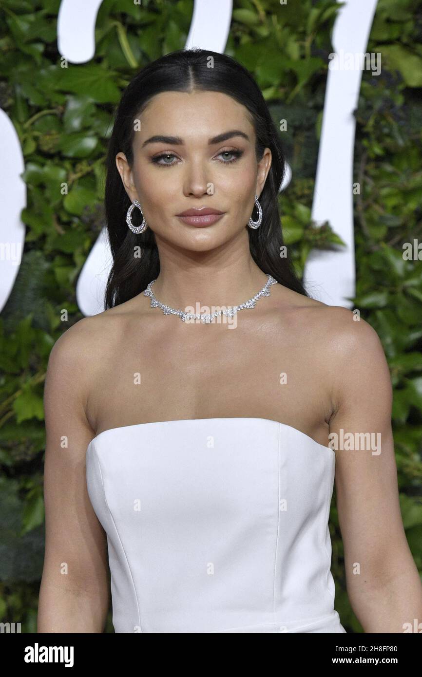 Amy Jackson attending The Fashion Awards 2021 at the Royal Albert Hall ...