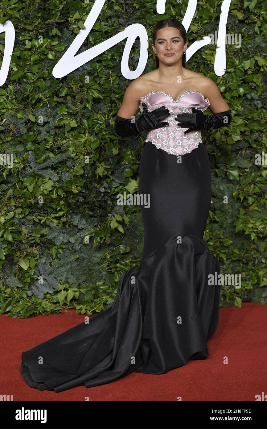 Addison Rae attending The Fashion Awards 2021 at the Royal Albert Hall ...