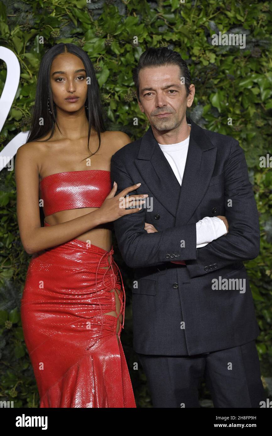 Mona Tougaard and guest attending The Fashion Awards 2021 at the Royal ...