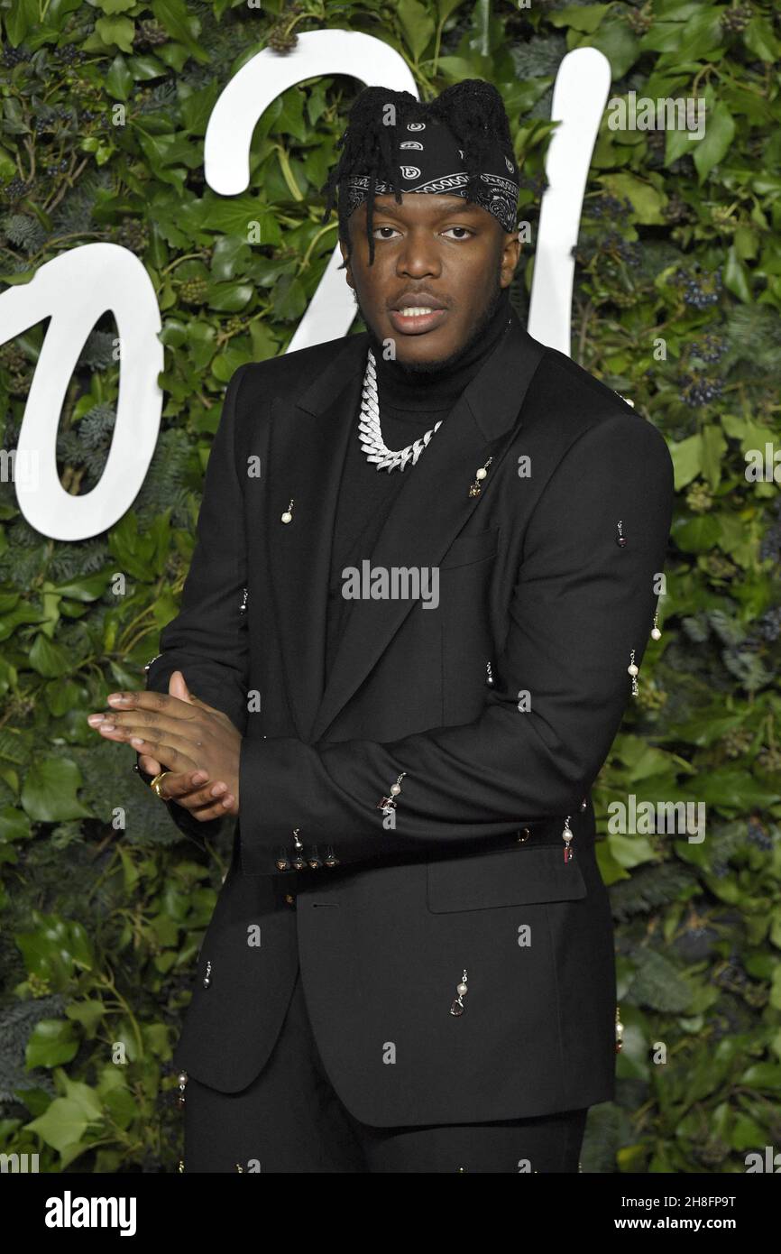 KSI attending The Fashion Awards 2021 at the Royal Albert Hall in ...