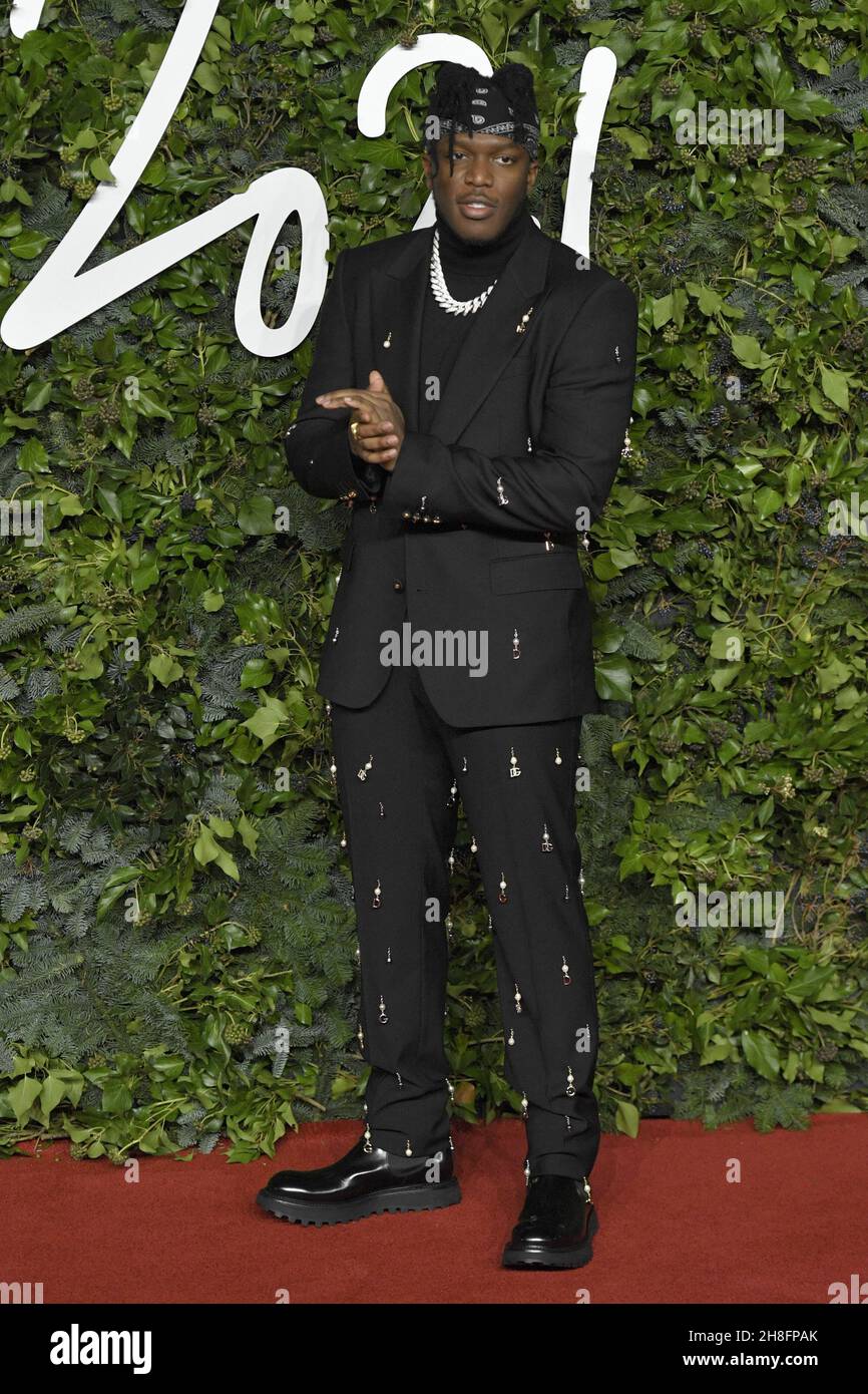 KSI attending The Fashion Awards 2021 at the Royal Albert Hall in ...