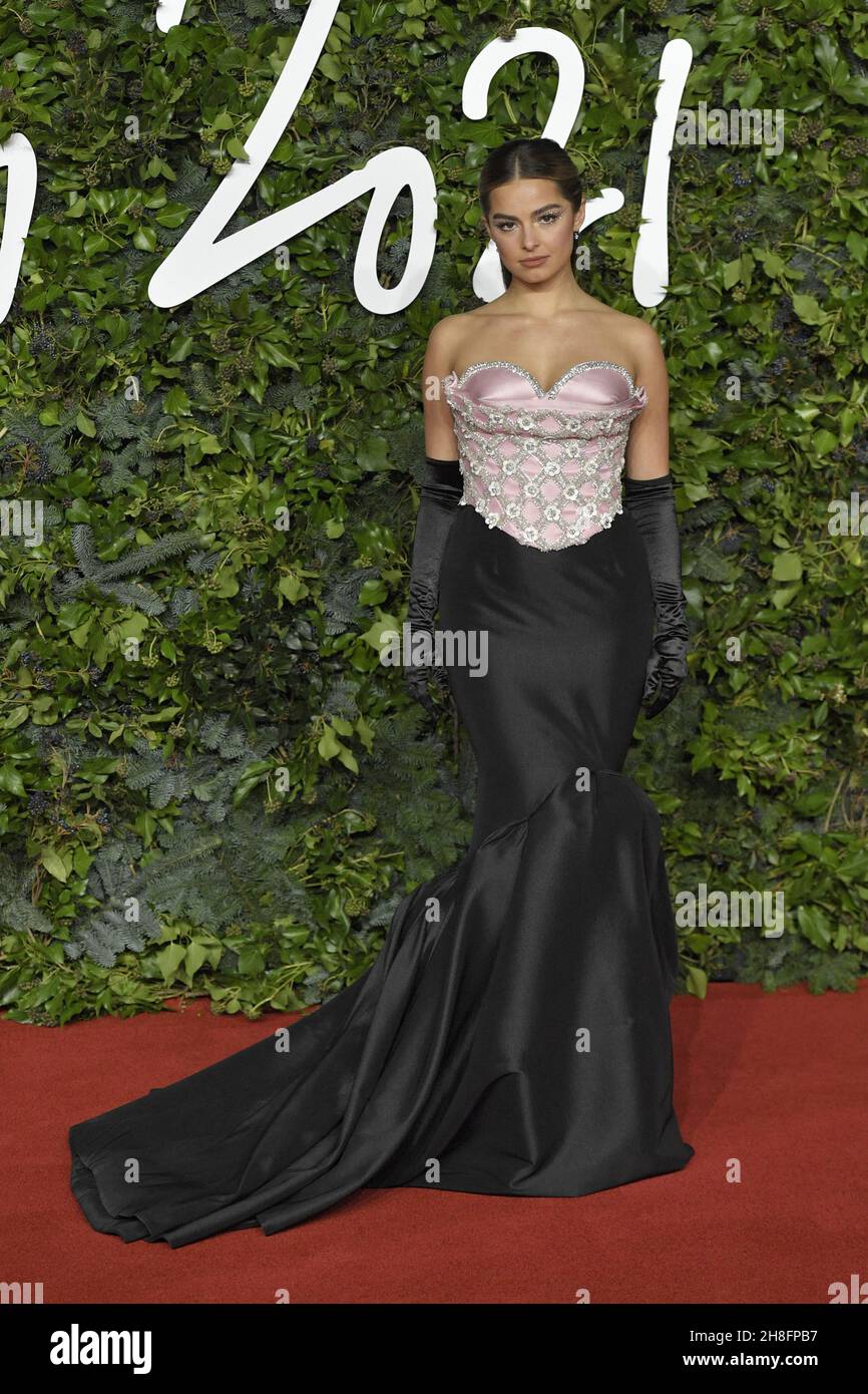 Addison Rae attending The Fashion Awards 2021 at the Royal Albert Hall ...