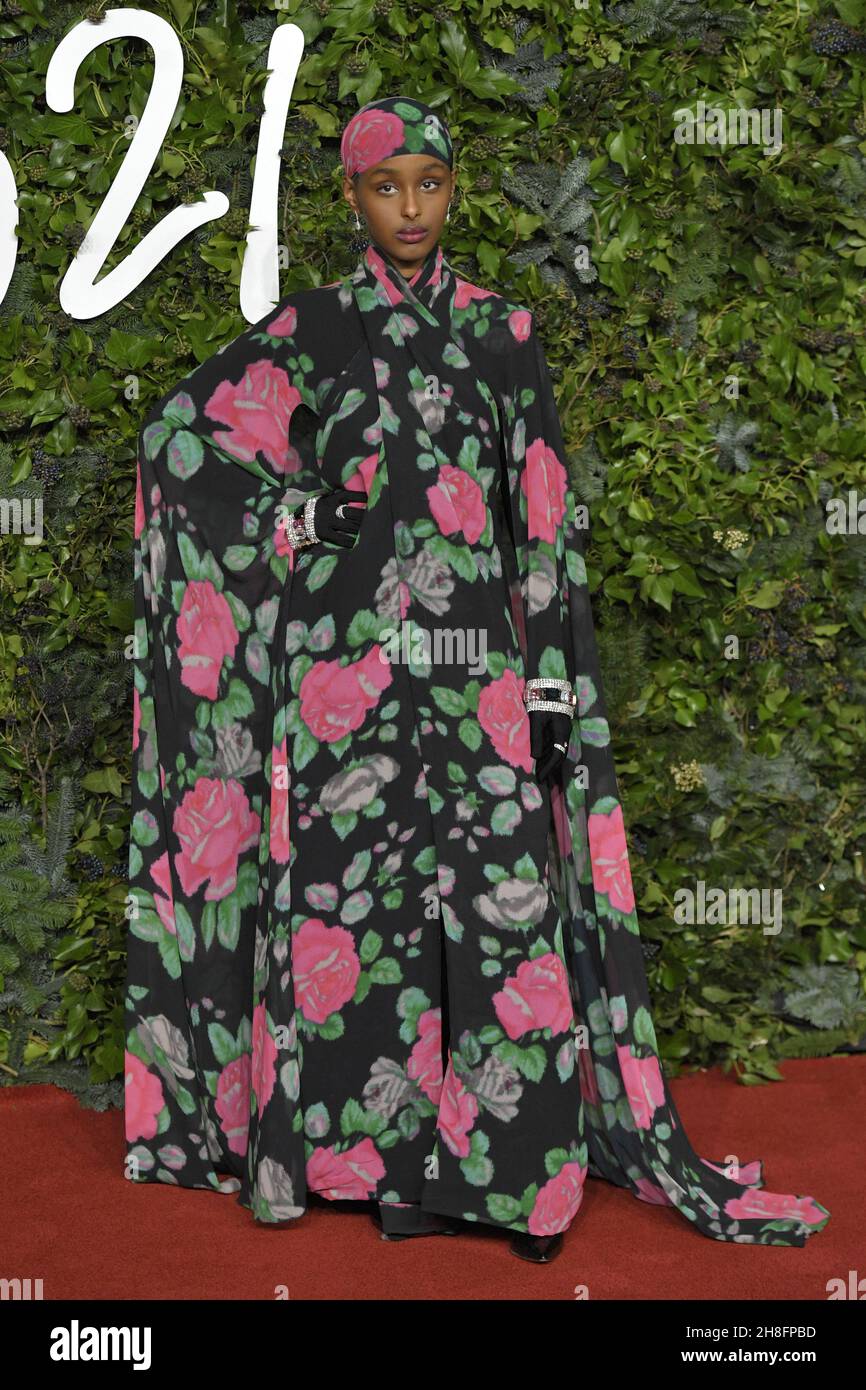 Kosar Ali attending The Fashion Awards 2021 at the Royal Albert Hall in ...