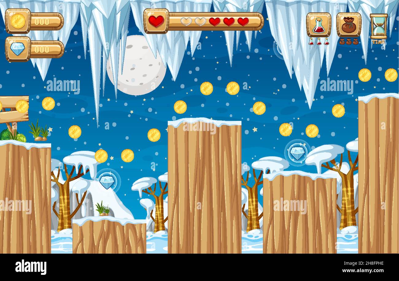 Collecting ice Stock Vector Images - Alamy