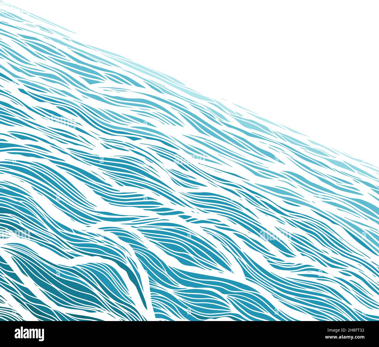 Sea graphic waves. Marine background. Vector illustration Stock Vector ...