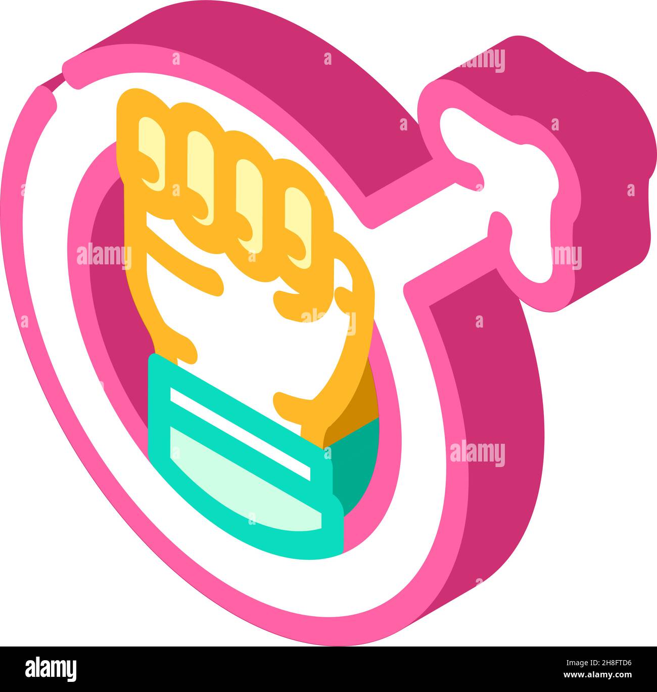 feminism social movement isometric icon vector illustration Stock ...