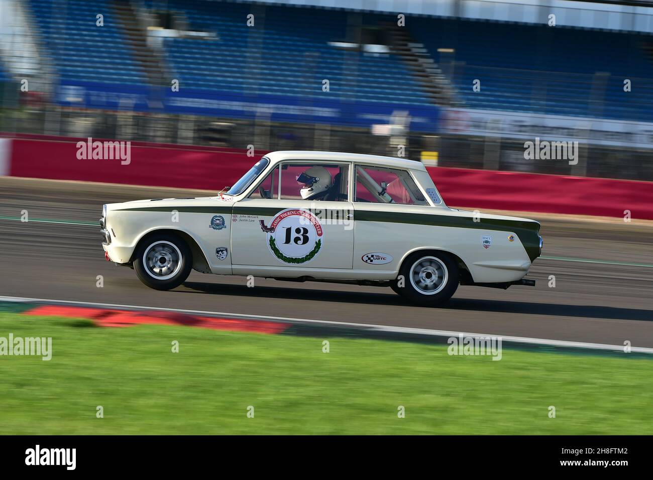 John McGurk, Justin Law, Lotus Ford Cortina, HRDC Jack Sears Trophy ...