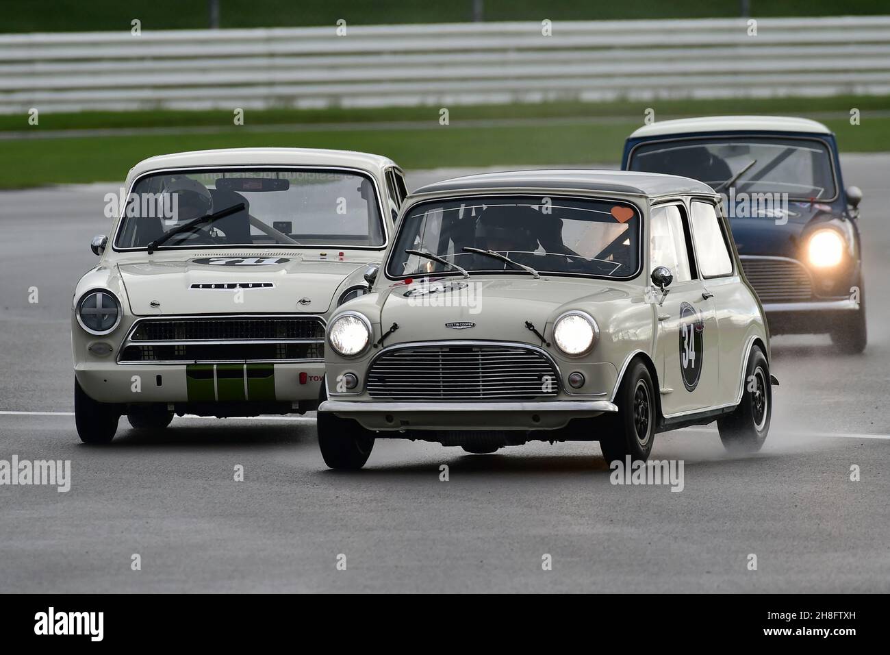 Tom Bell, Joe Ferguson, Austin Mini Cooper S, Peter Smith, Lotus Ford ...