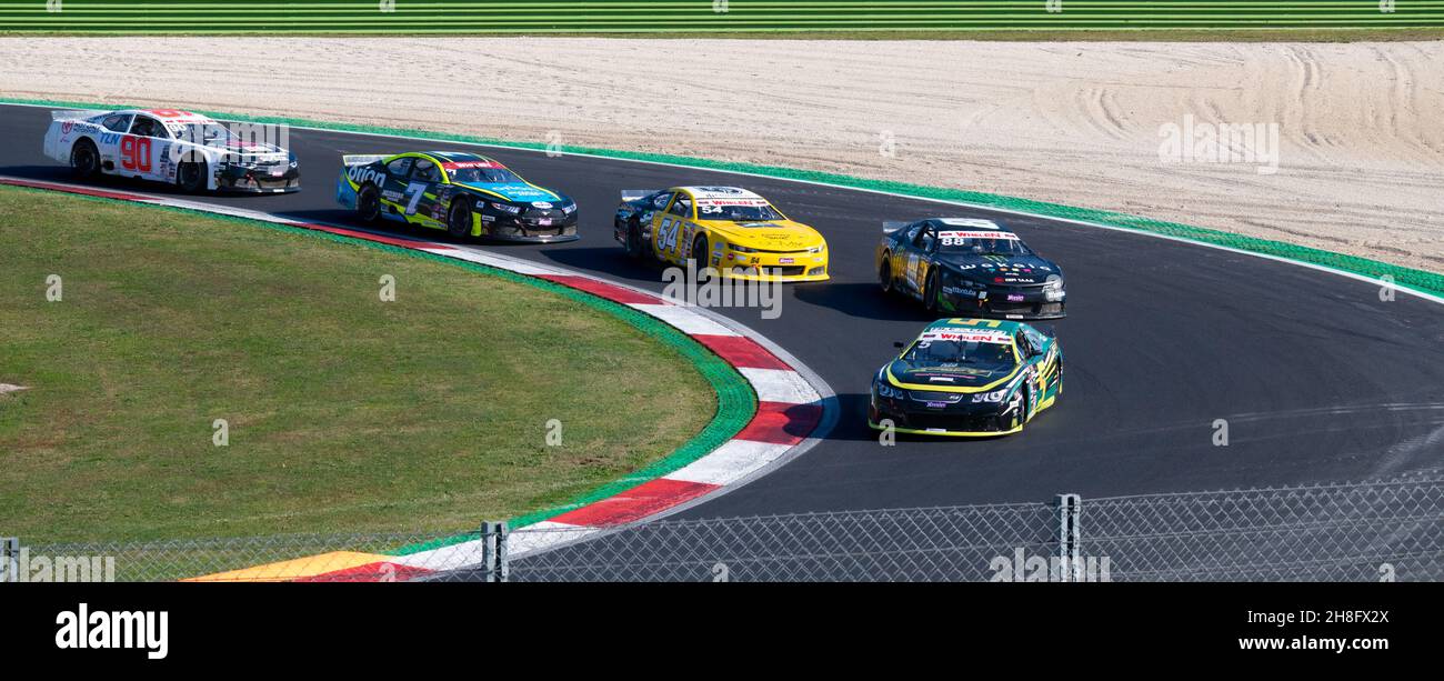 Vallelunga, Italy, october 30 2021. American festival of Rome. Nascar ...