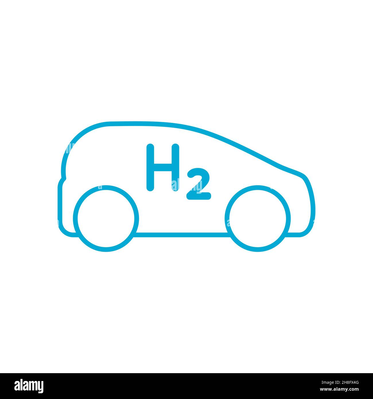 Hydrogen powered fuel cell electric vehicle Stock Vector Images - Alamy