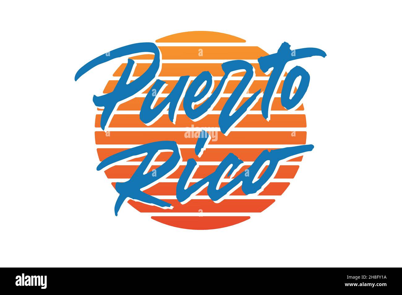 Puerto Rico lettering design Stock Vector Image & Art - Alamy