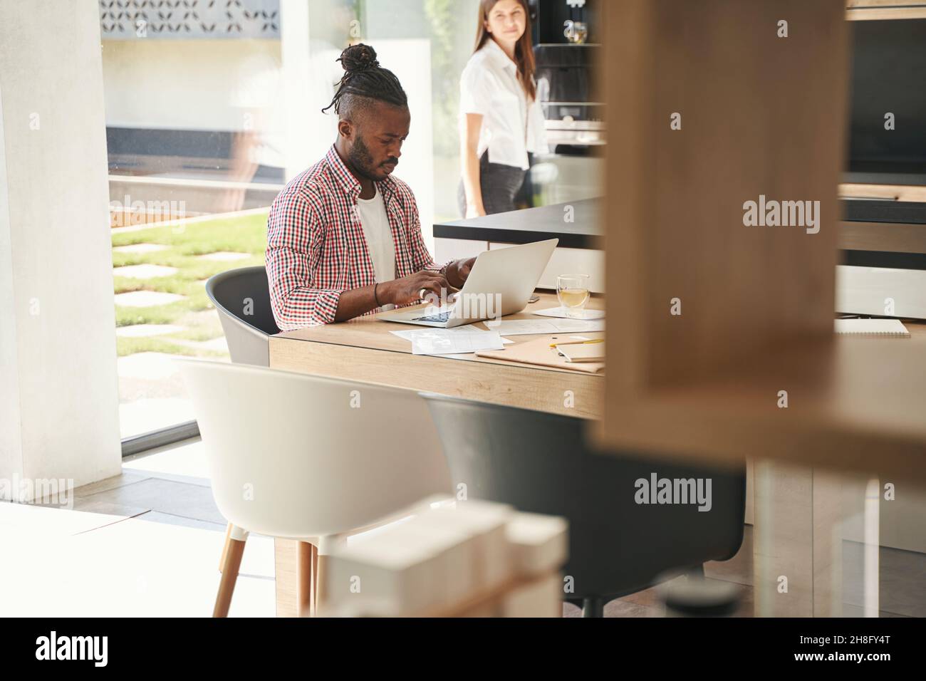 Young woman typing boyfriend on hi-res stock photography and images - Alamy
