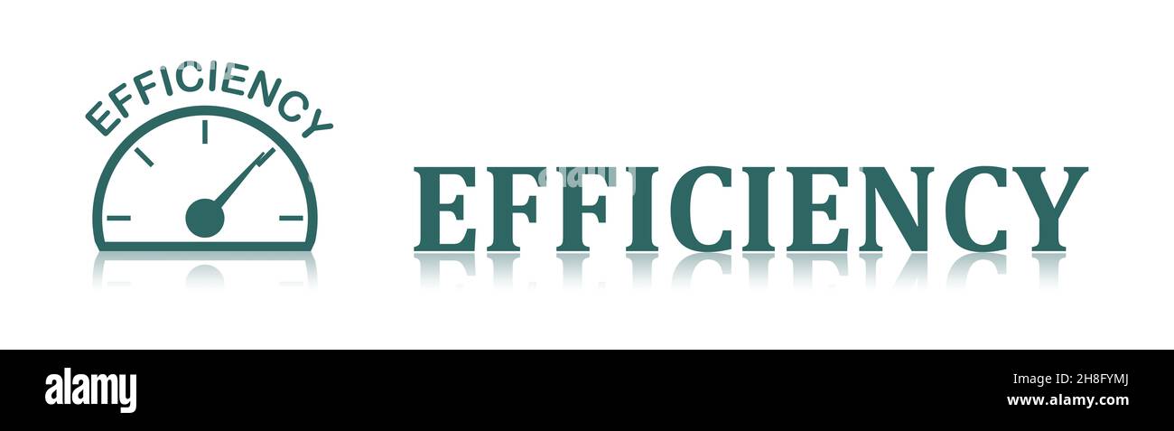 Illustration of an efficiency concept Stock Photo - Alamy