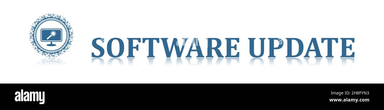 Illustration of a software update concept Stock Photo - Alamy