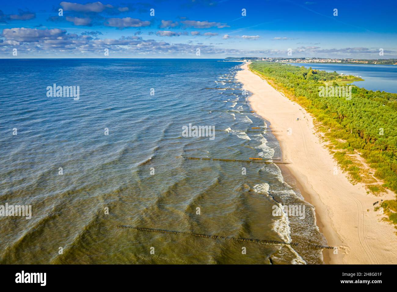 Aerial hel peninsula in poland hi-res stock photography and images - Alamy