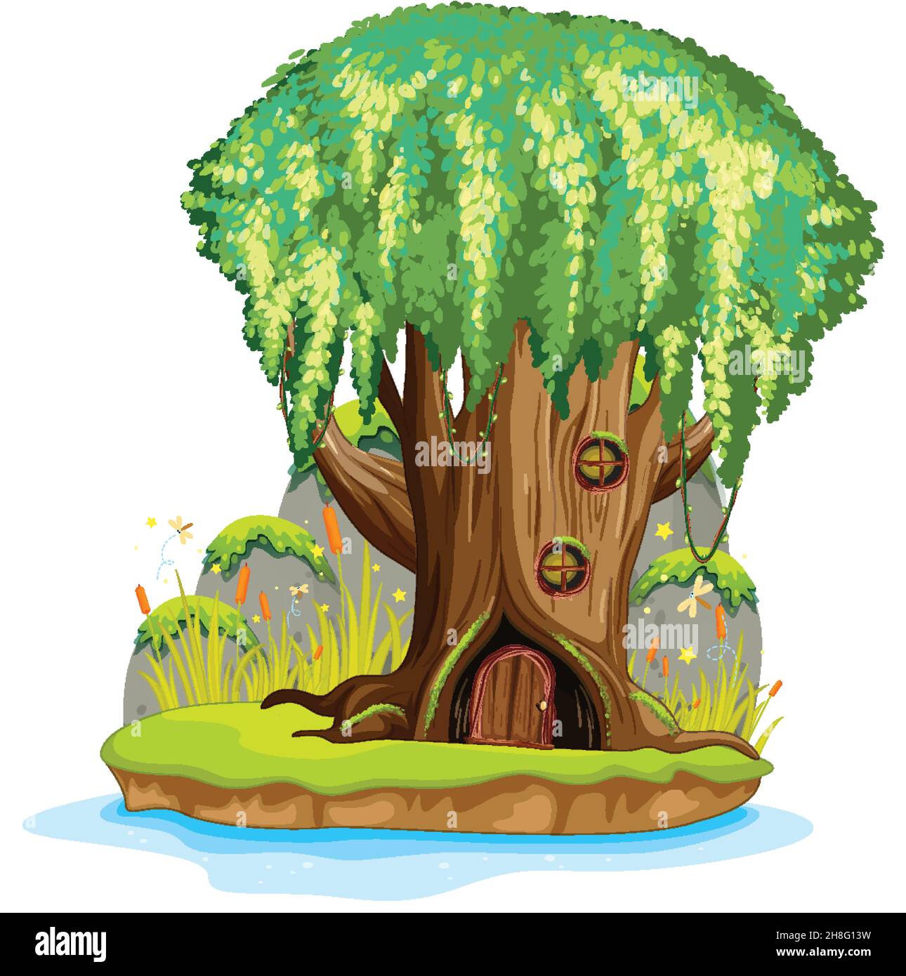 Inside hollow tree Cut Out Stock Images & Pictures - Alamy