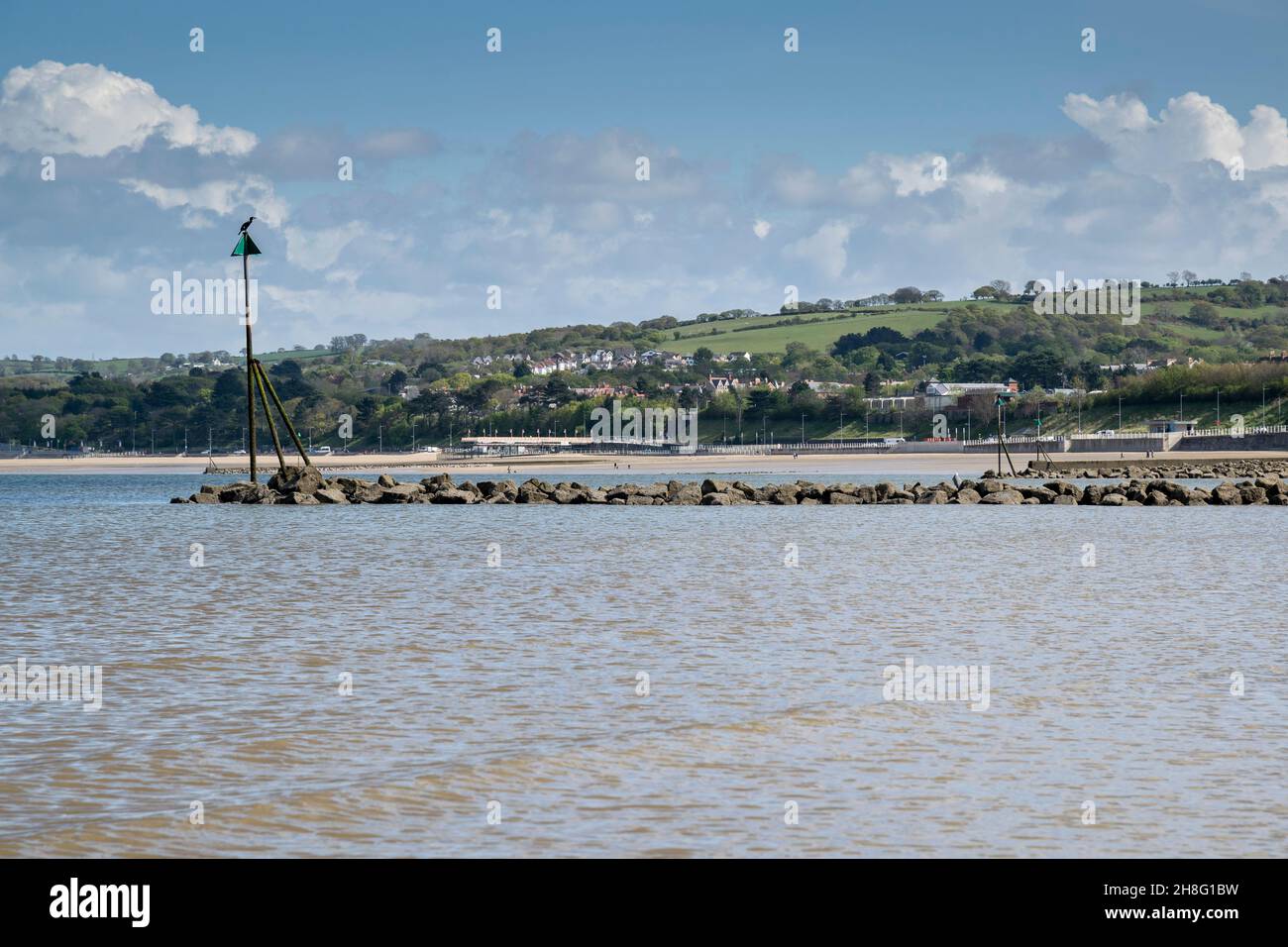Rhos on Sea on the North Wales coast UK view towards Porth Eirias ...