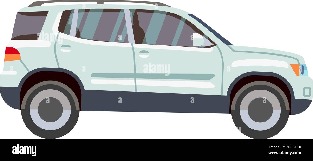 Suv car icon. White powerful road vehicle Stock Vector Image & Art - Alamy