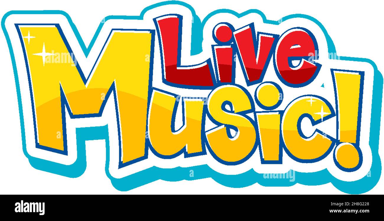 Cartoon musical font music Stock Vector Images - Alamy