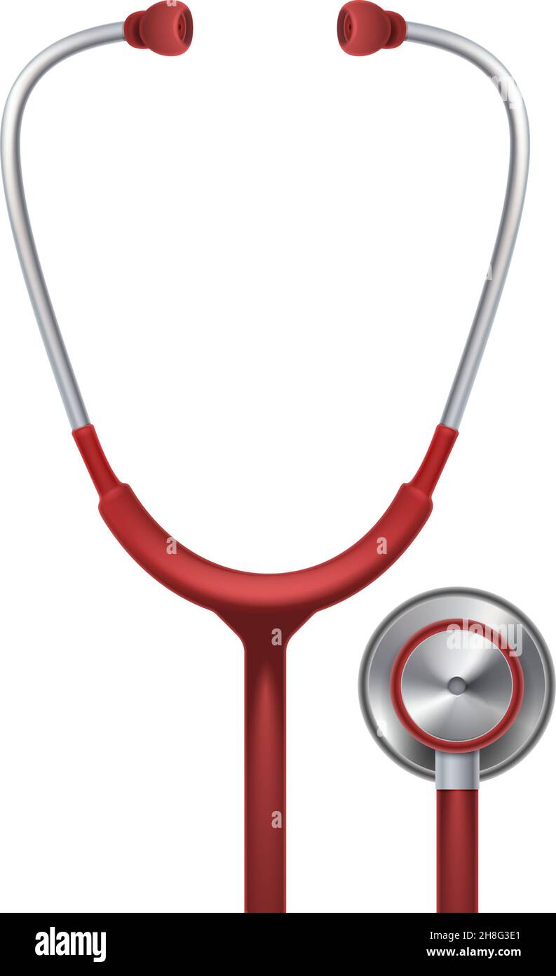 Stethoscope icon. Realistic medical tool. Doctor symbol Stock Vector ...