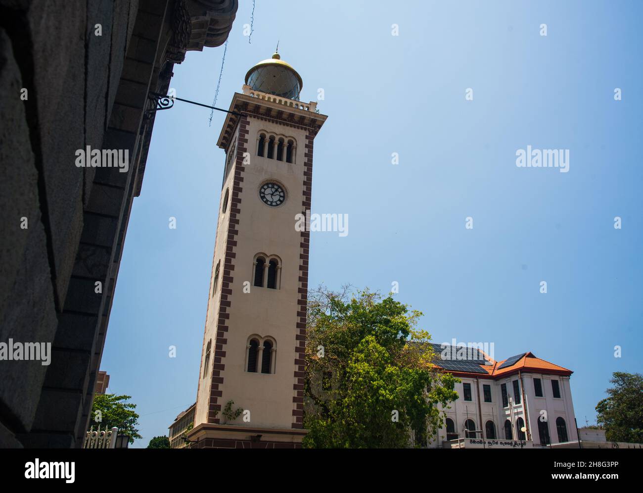 Lighthouse Clock Tower in Colombo, Sri Lanka Stock Photo - Alamy