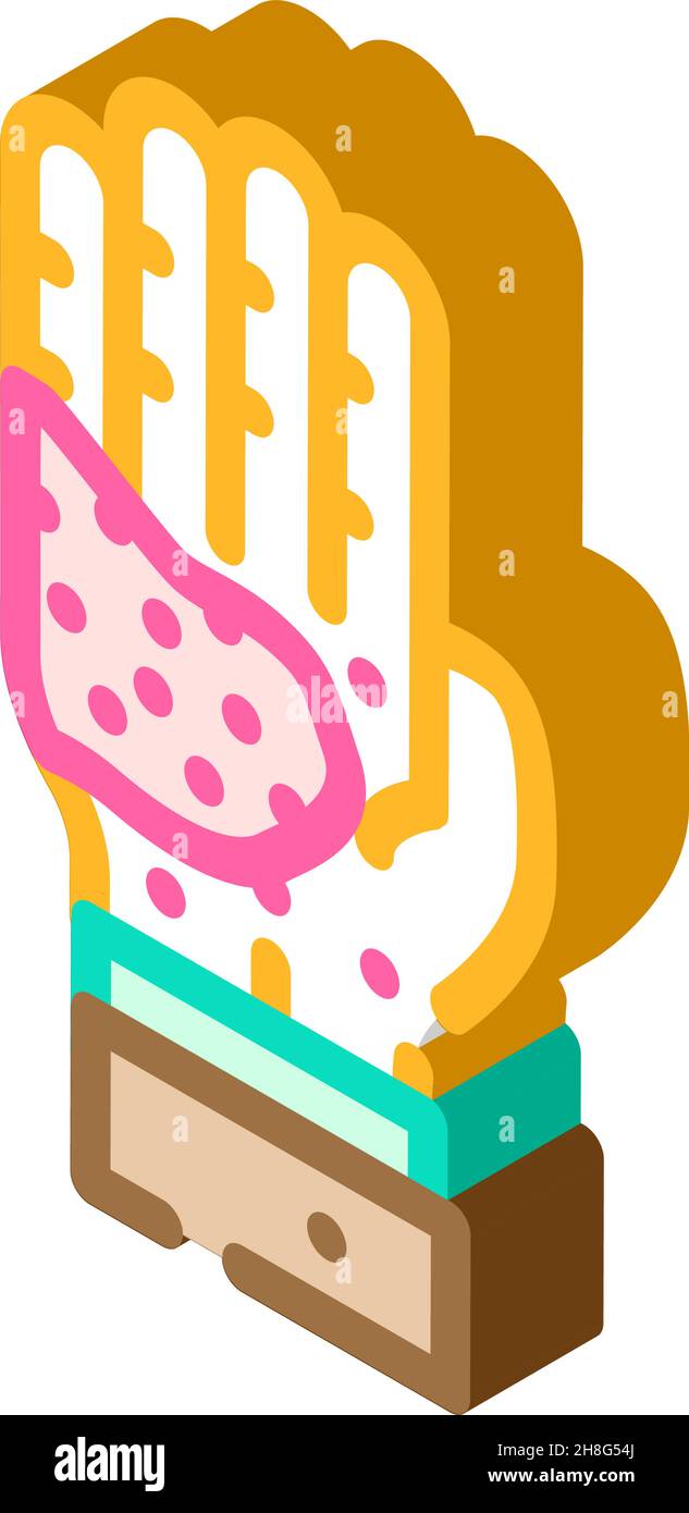 Atopic Dermatitis Isometric Icon Vector Illustration Stock Vector Image