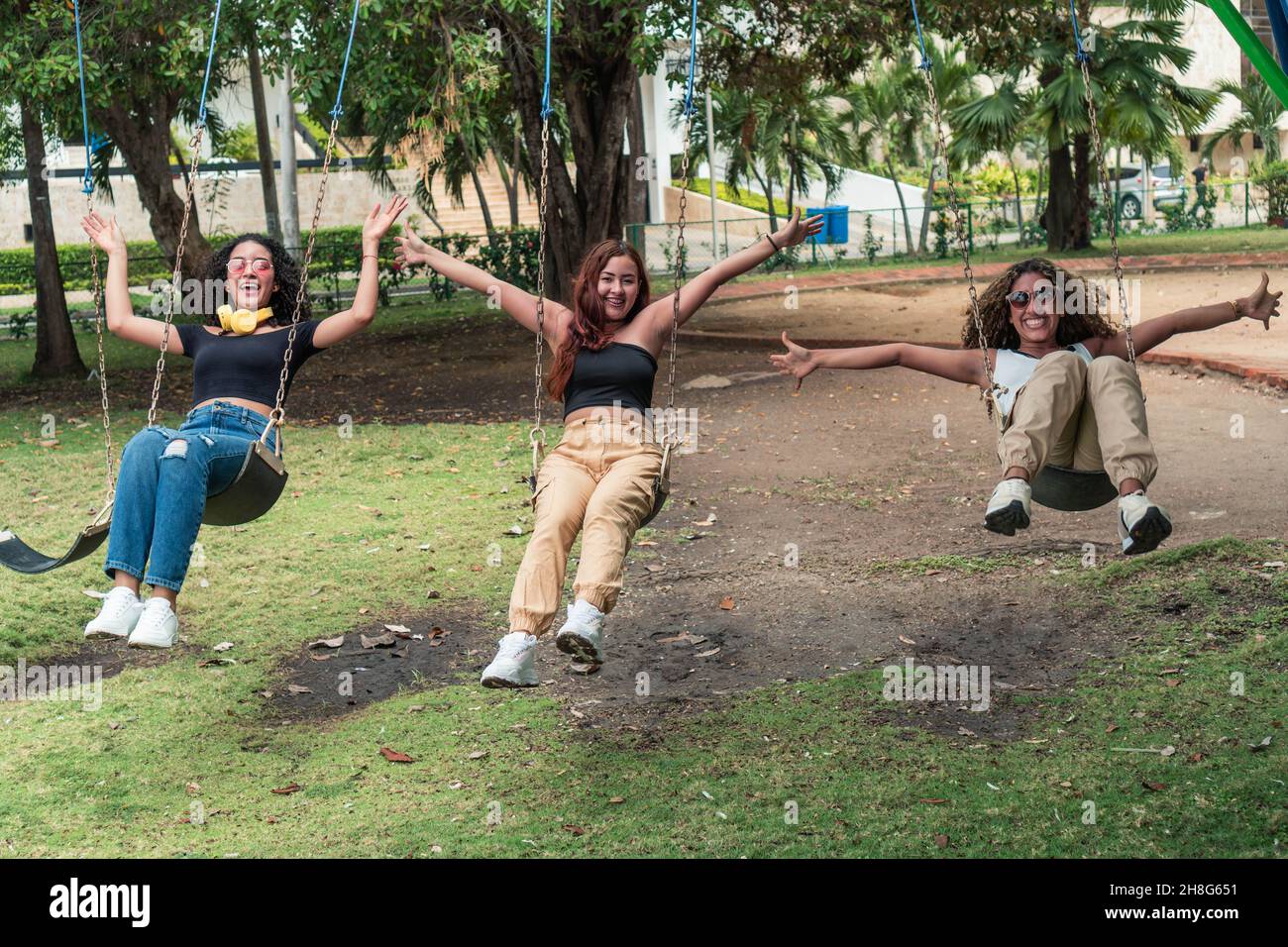 Group Of Friends Having Fun Together Stock Photo - Alamy