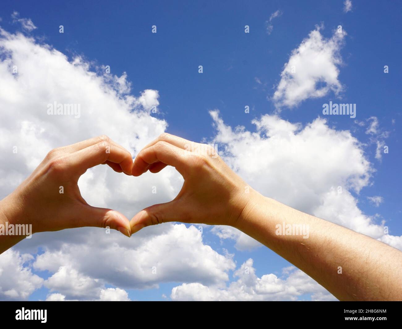Hands heart shape hi-res stock photography and images - Alamy