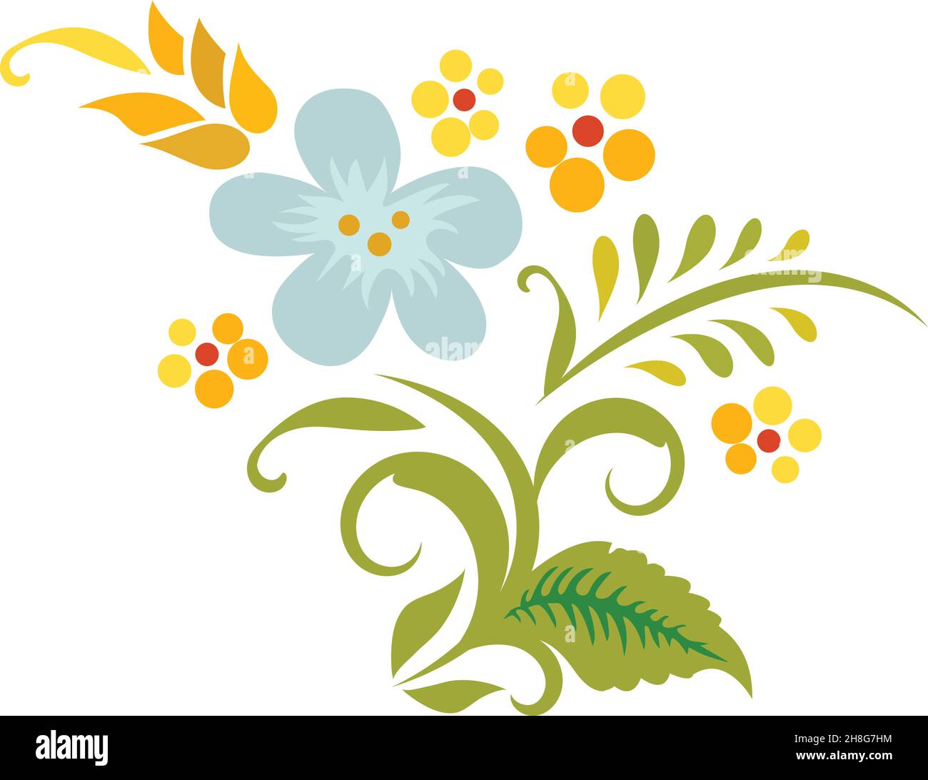 Vector floral ornament in vintage style, great for layout embellishment ...
