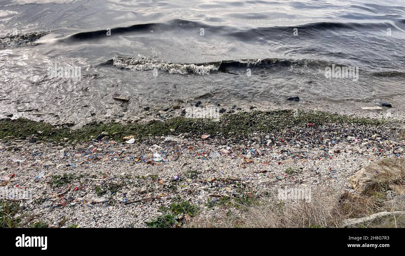 Plastic waste pollution istanbul hi-res stock photography and images ...