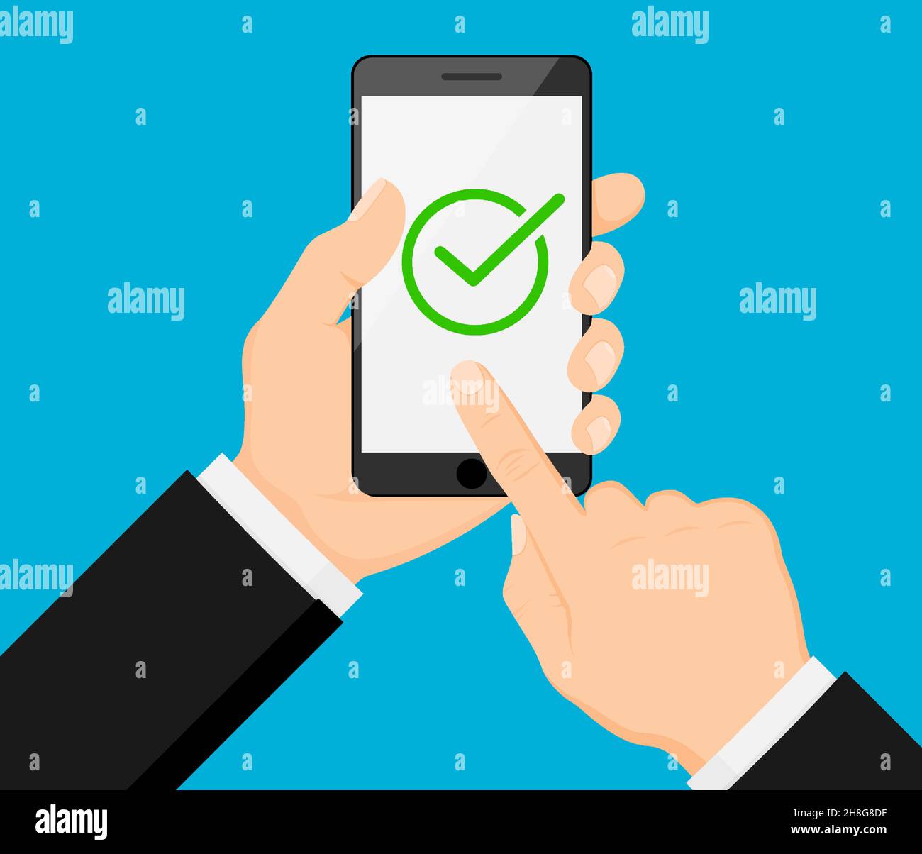 Device done Stock Vector Images - Alamy