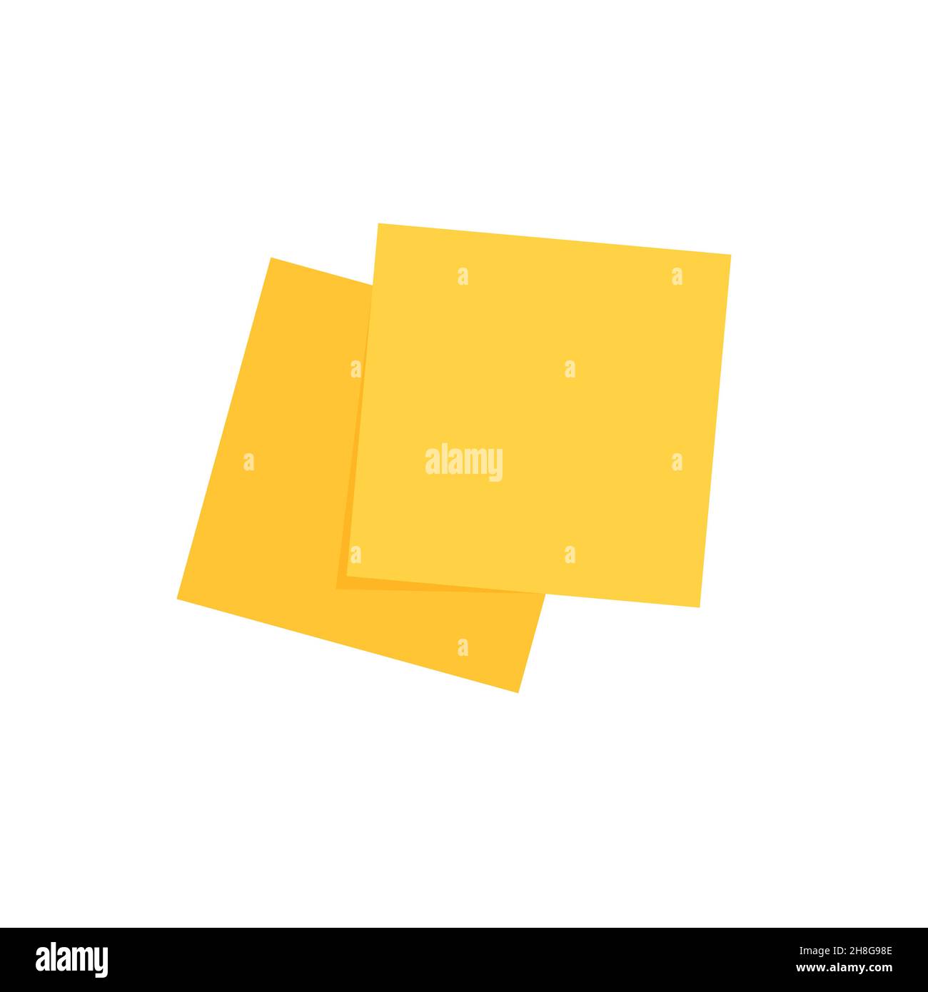 Vector yellow sticky note isolated on white background Eps 10 Stock ...