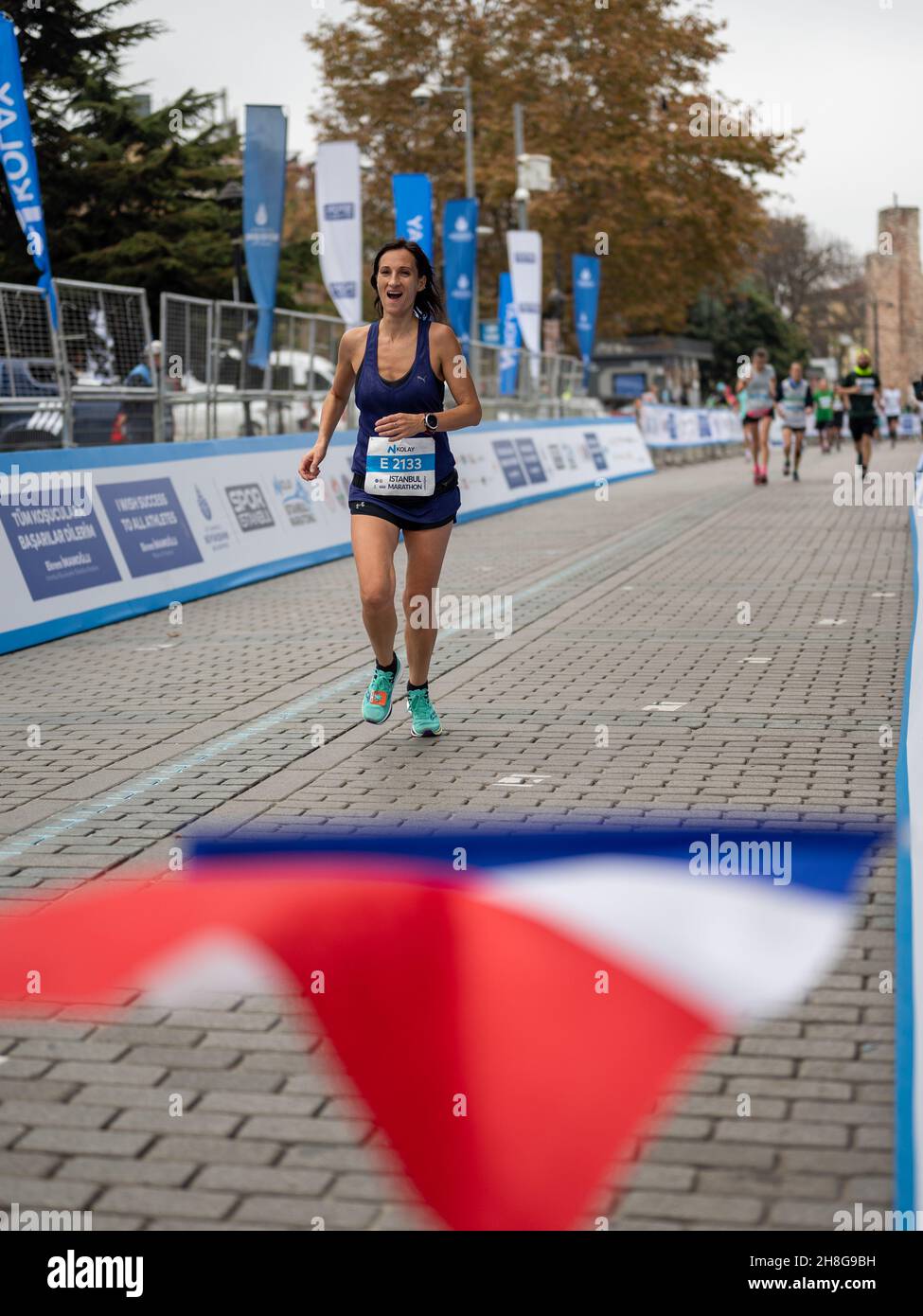 Istanbul, Turkey - November 07, 2021: 43rd Istanbul Marathon. Athletes ...