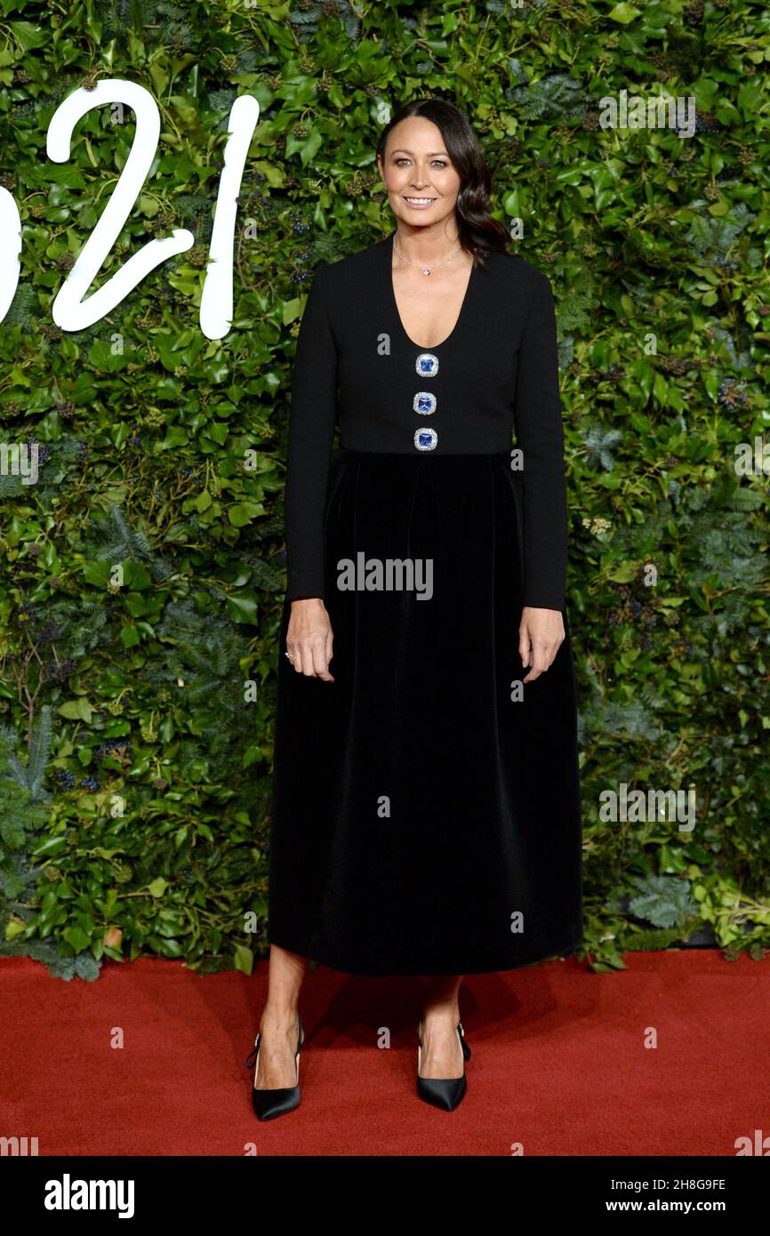 Caroline Rush attending The Fashion Awards 2021 at the Royal Albert ...