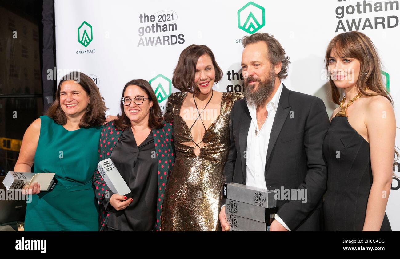 New York, NY - November 29, 2021: Talia Kleinhendler, Osnat Handelsman ...