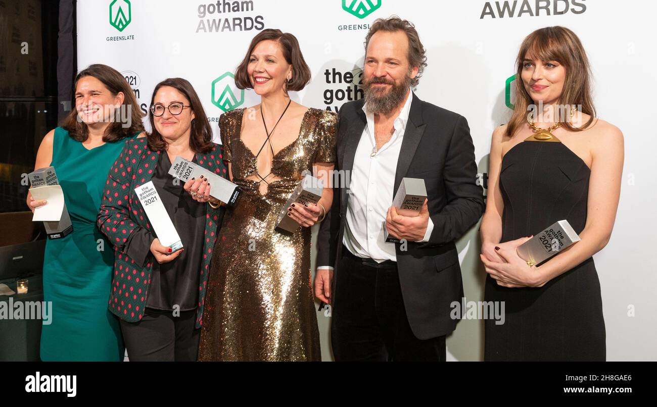 New York, NY - November 29, 2021: Talia Kleinhendler, Osnat Handelsman ...
