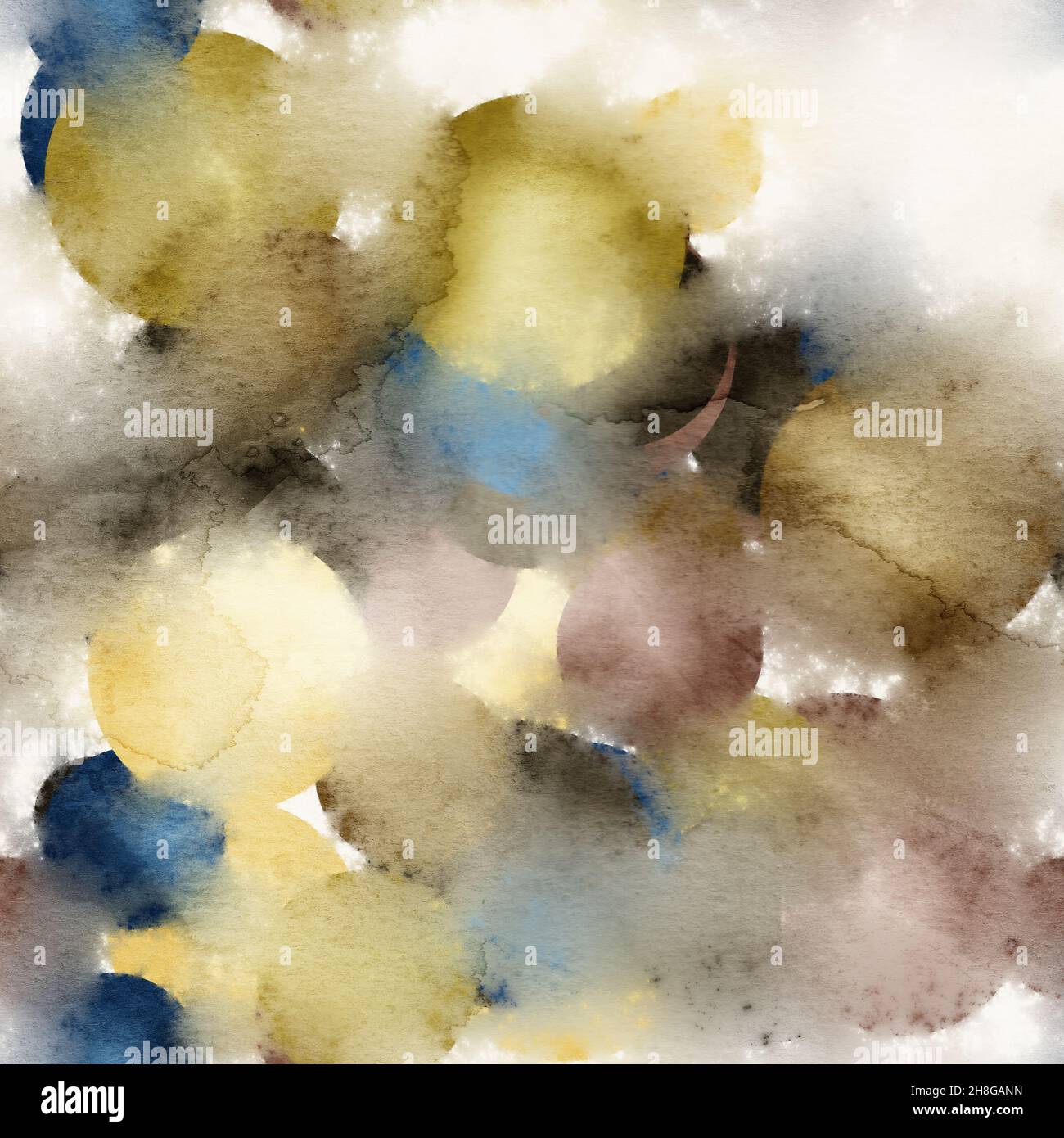 Seamless geo watercolor wet on wet bleed surface pattern design for ...