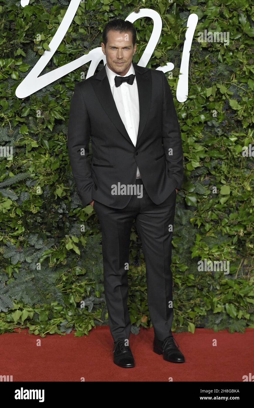 Jason Lewis attending The Fashion Awards 2021 at the Royal Albert Hall ...