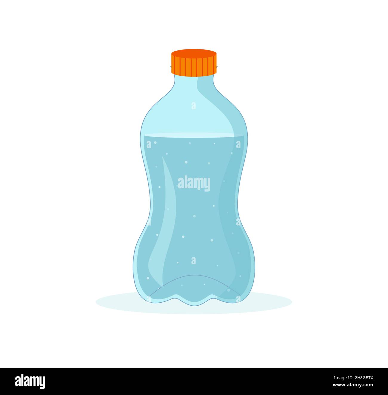 BOTTLE OF WATER. DRINK PLENTY OF WATER. CARTOON STYLE EPS 10 Stock ...