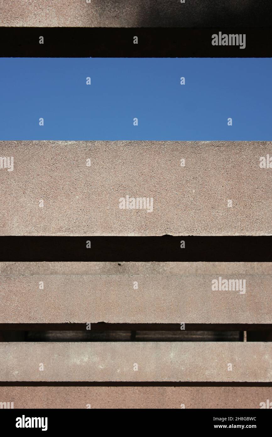 Shadows and horizontal lines in the bright summer sun Stock Photo - Alamy