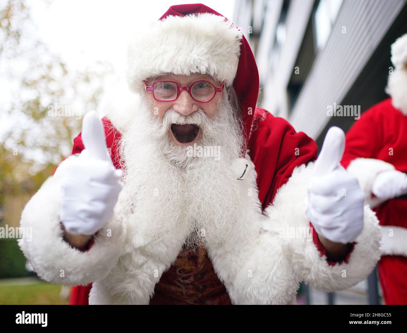 A student from the annual Santa school returns for in person training ...