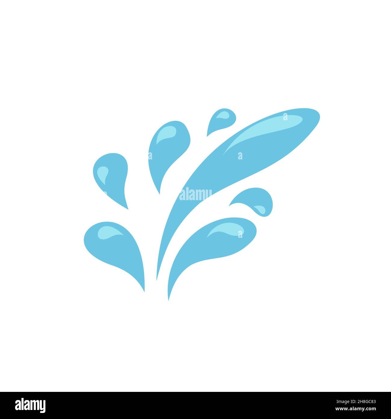 Water drops, tears, rain cartoon style. Isolated aqua vector icons EPS ...
