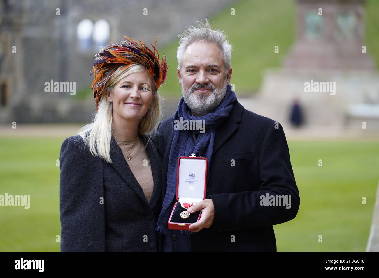 Oscar-winning film director Sir Sam Mendes with his wife, Alison Balsom ...