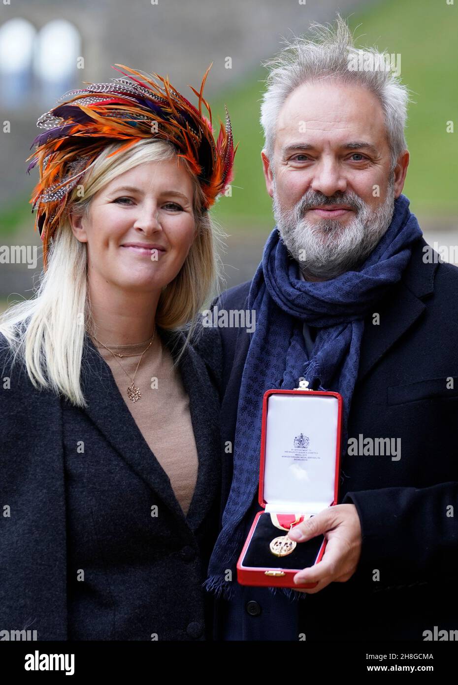 Oscar-winning film director Sir Sam Mendes with his wife, Alison Balsom ...