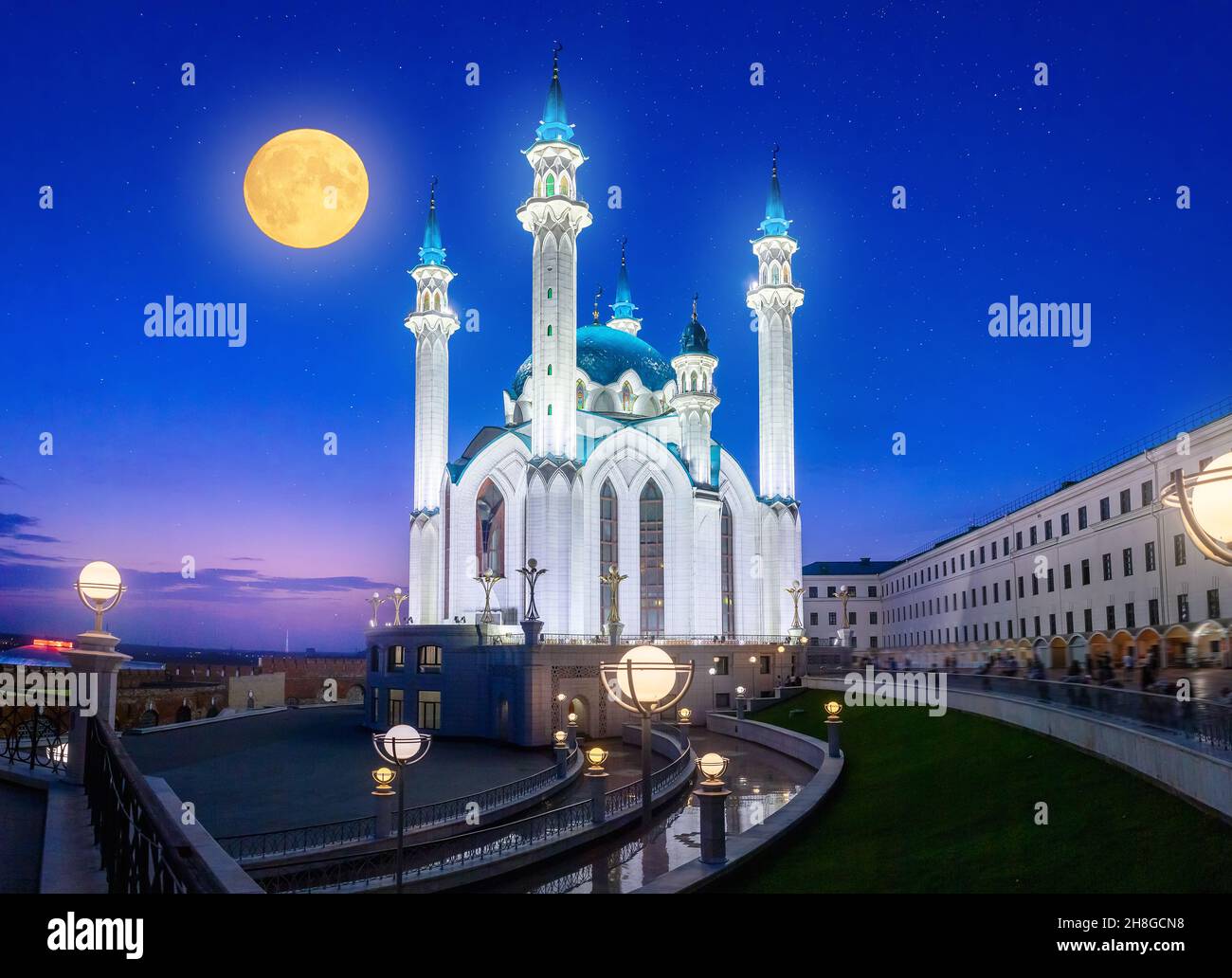 Islamic Mosques At Night