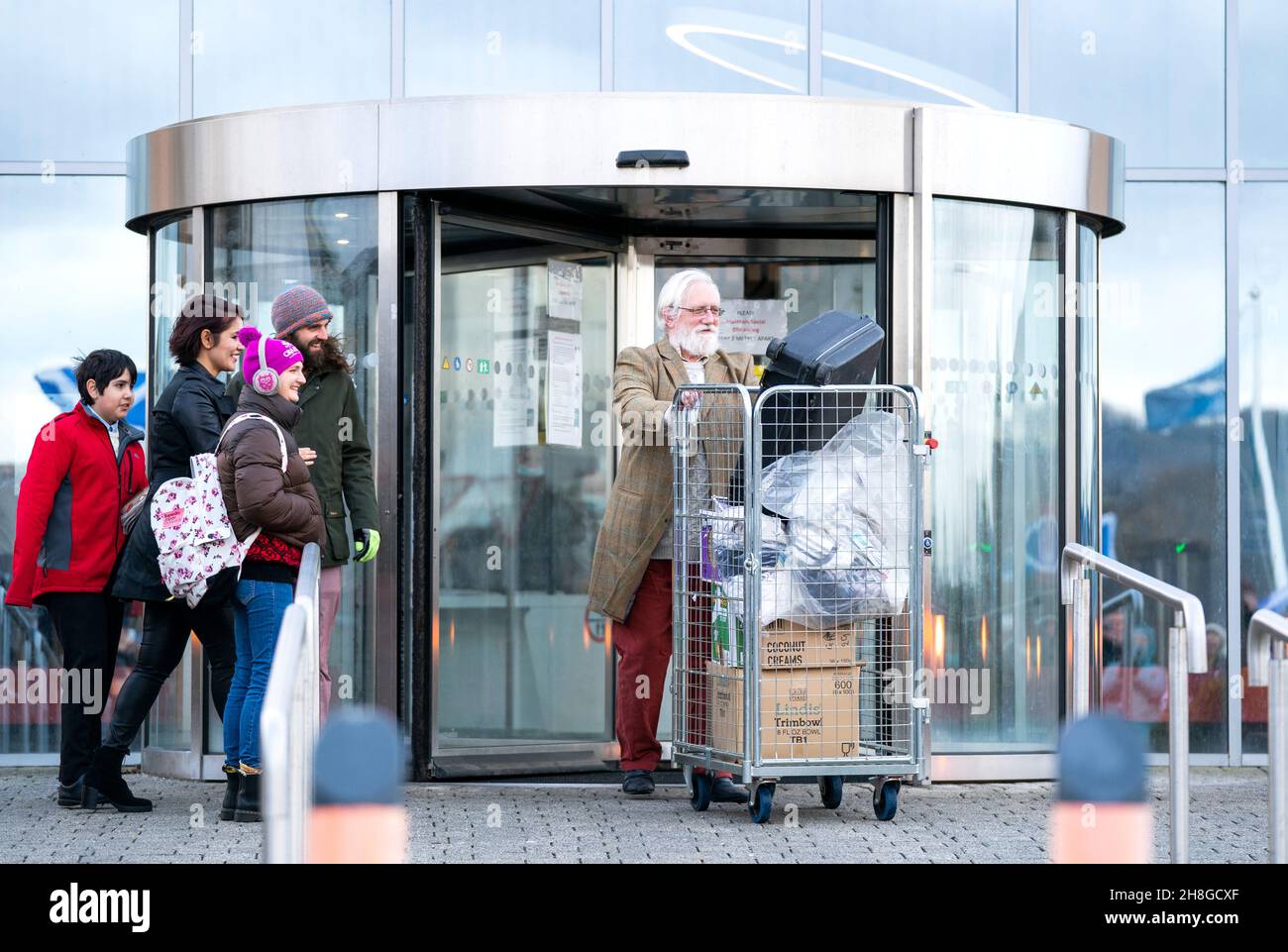 Former UK ambassador to Uzbekistan Craig Murray is met by his wife ...