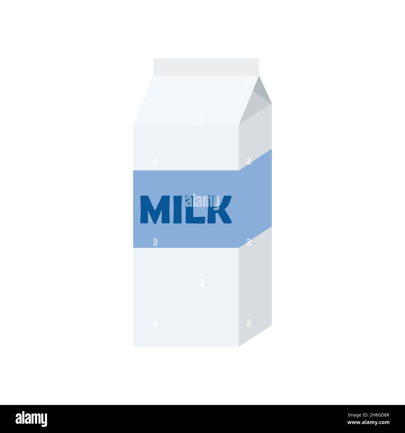 Milk box flat style on white background EPS 10 Stock Vector Image & Art ...