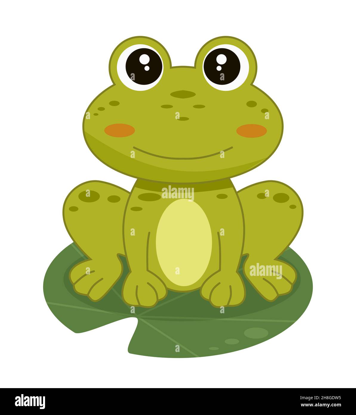 Vector illustration of a frog cartoon style Stock Vector Image & Art ...